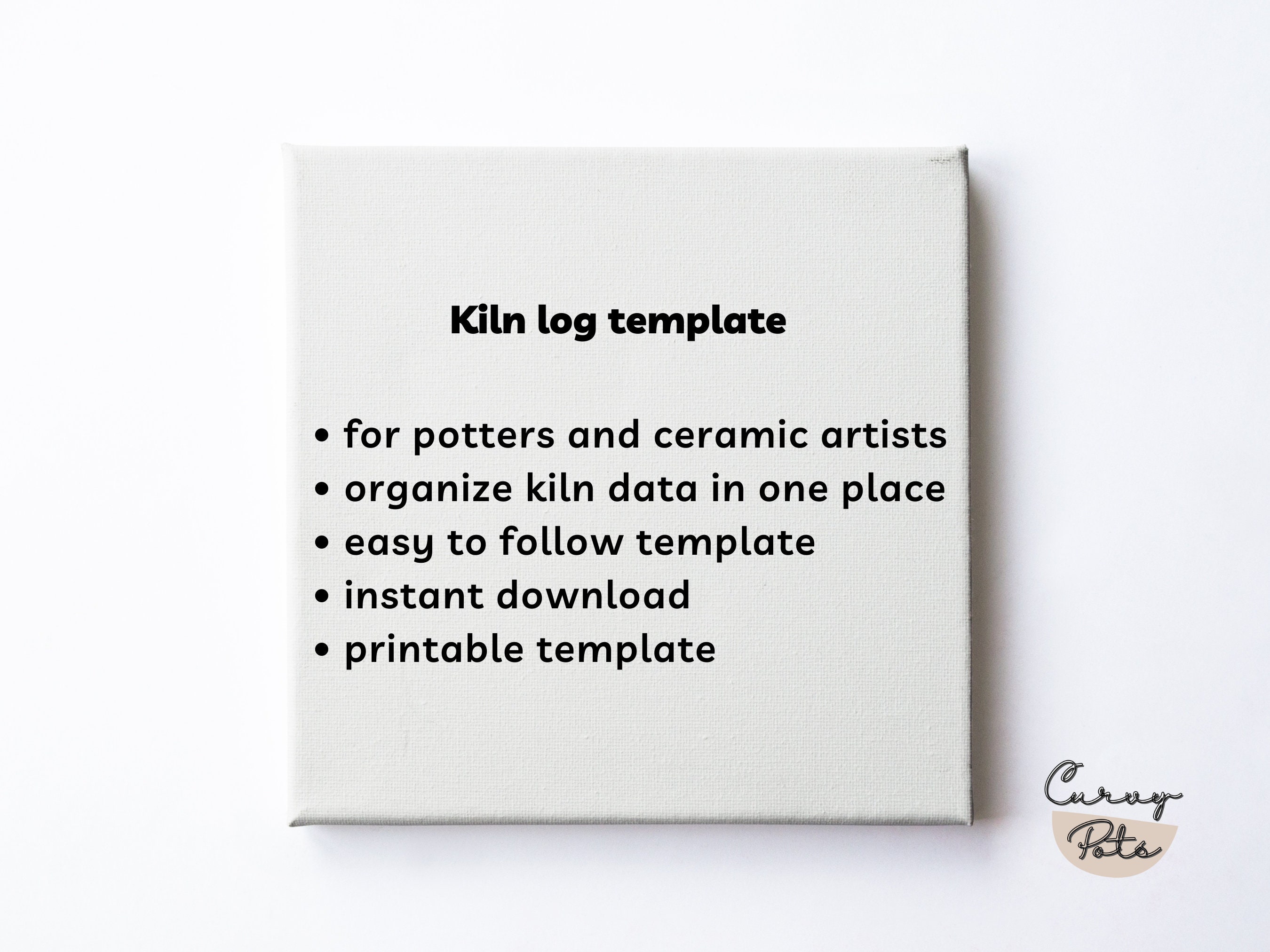 Pottery Kiln Log Template: Ceramic Art Firing Record (PDF) - Etsy