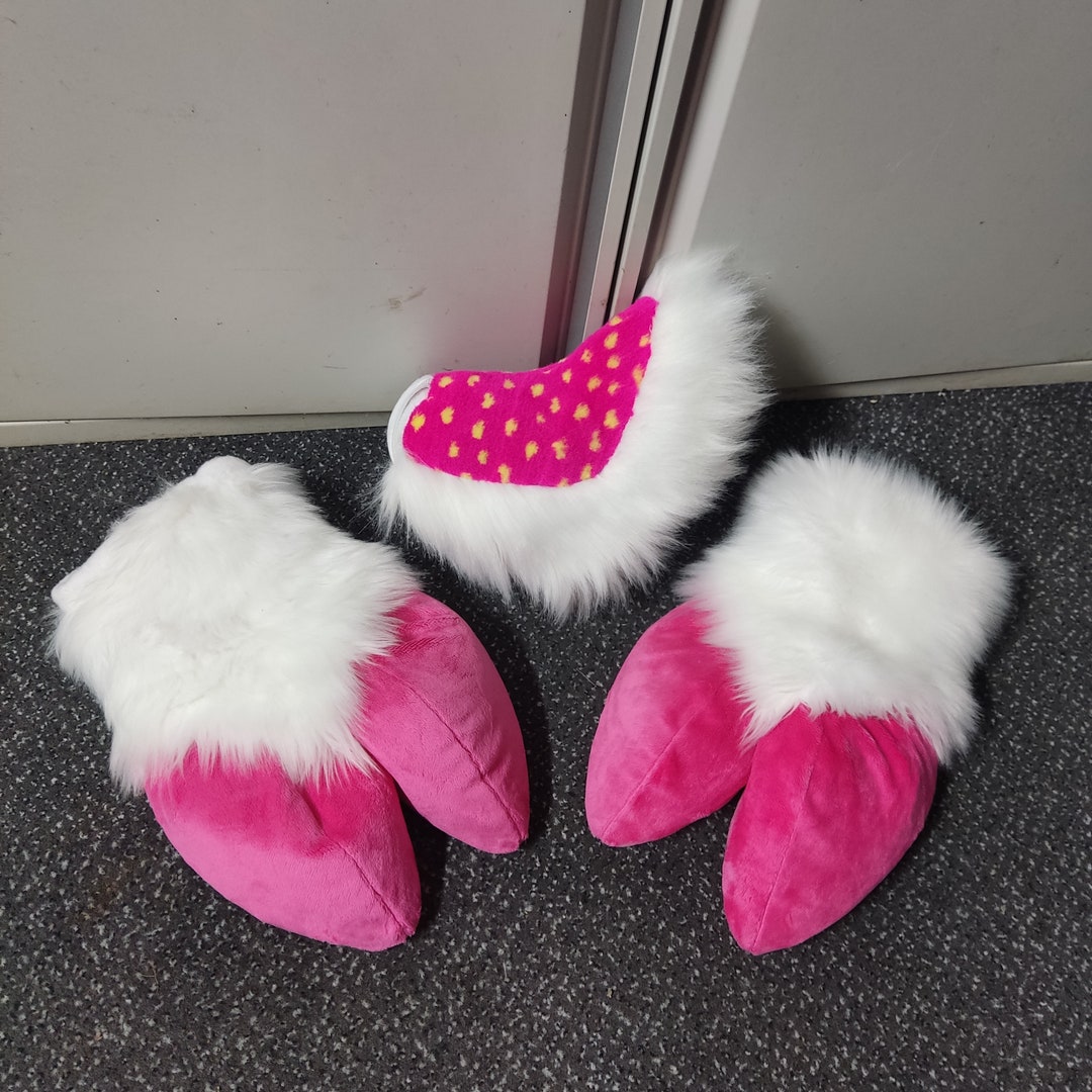 Fursuit Hoof Paws and Nub Tail Pre-made - Etsy