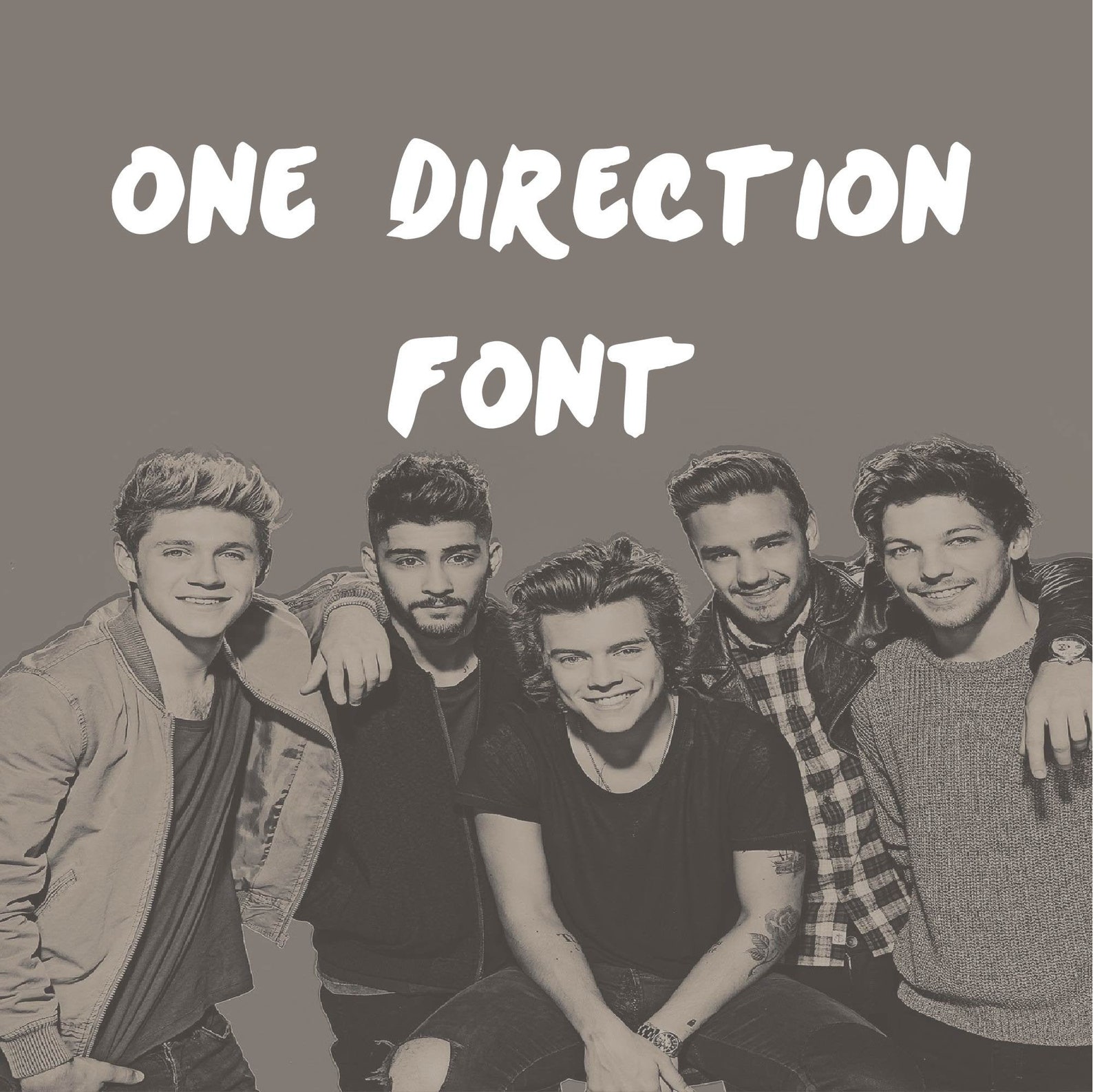 One Direction ttf/svg-Schriftart OneDirection Merch | Etsy