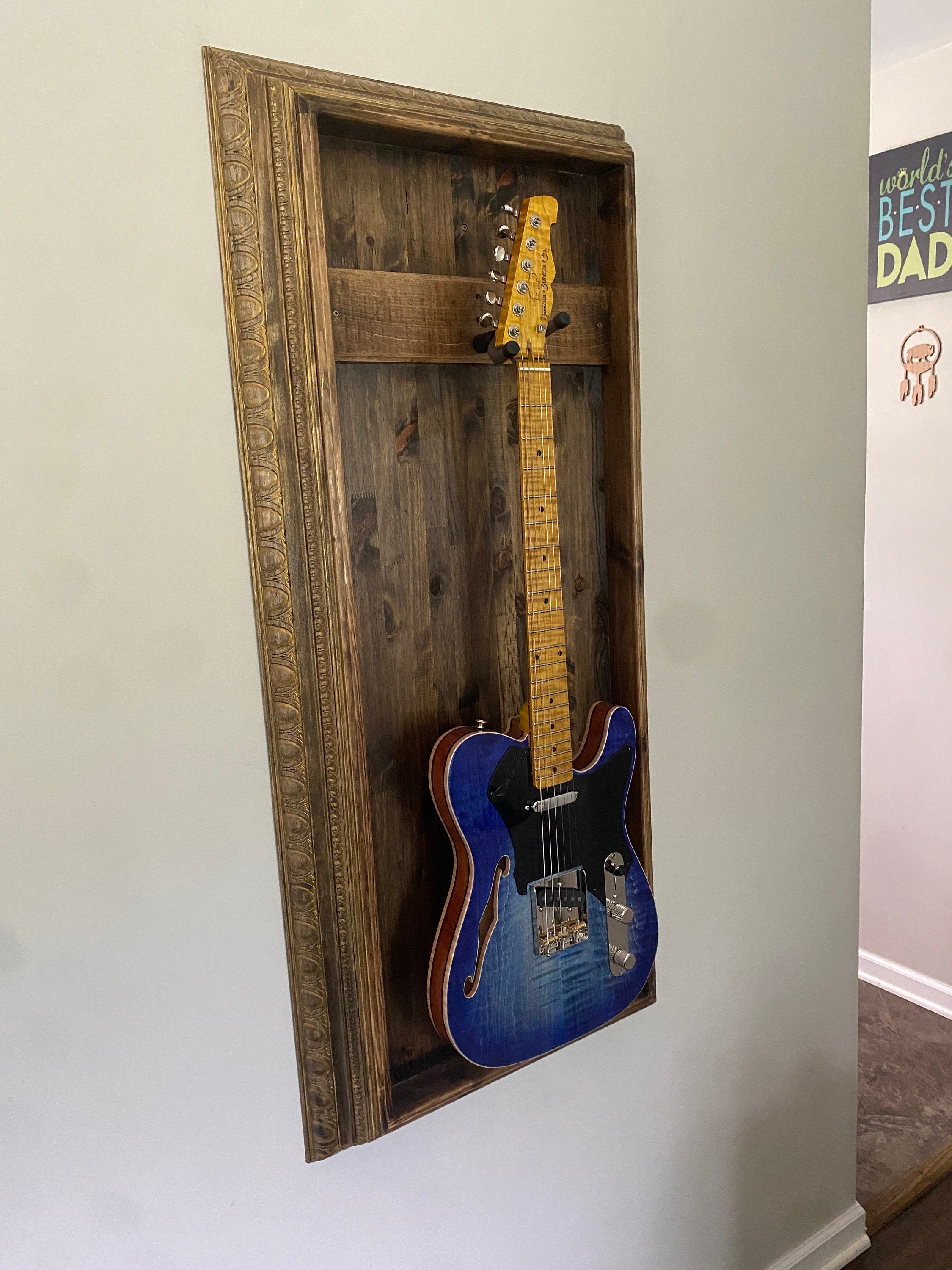 Guitar Wall Display Case - Etsy