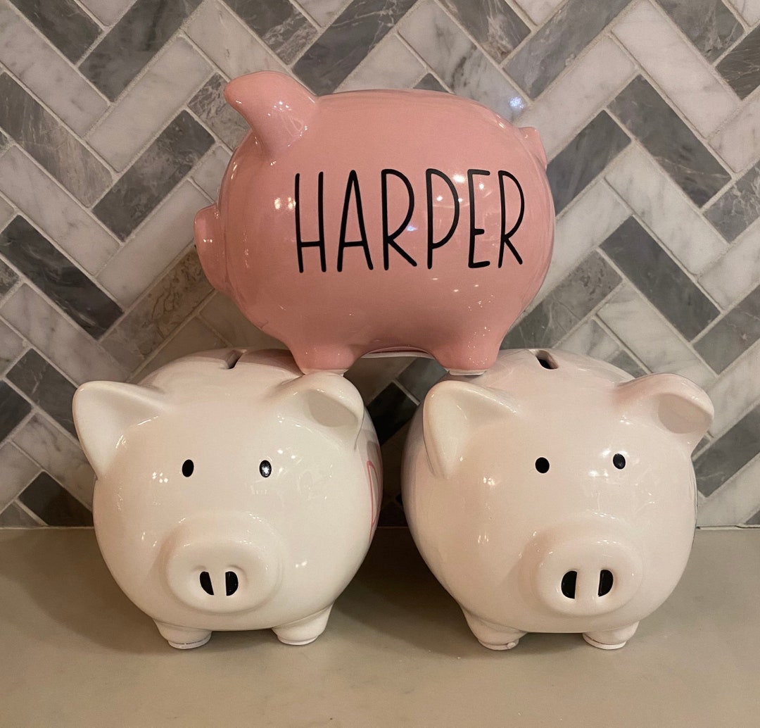 Piggy Bank Personalized Piggy Bank Girl Piggy Bank Boy - Etsy