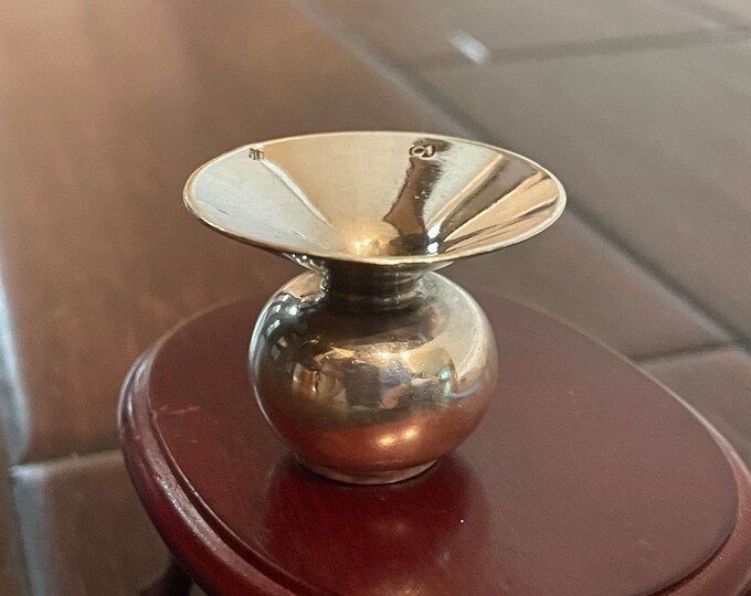 Miniature Silver Spittoon or Cuspidor - Etsy