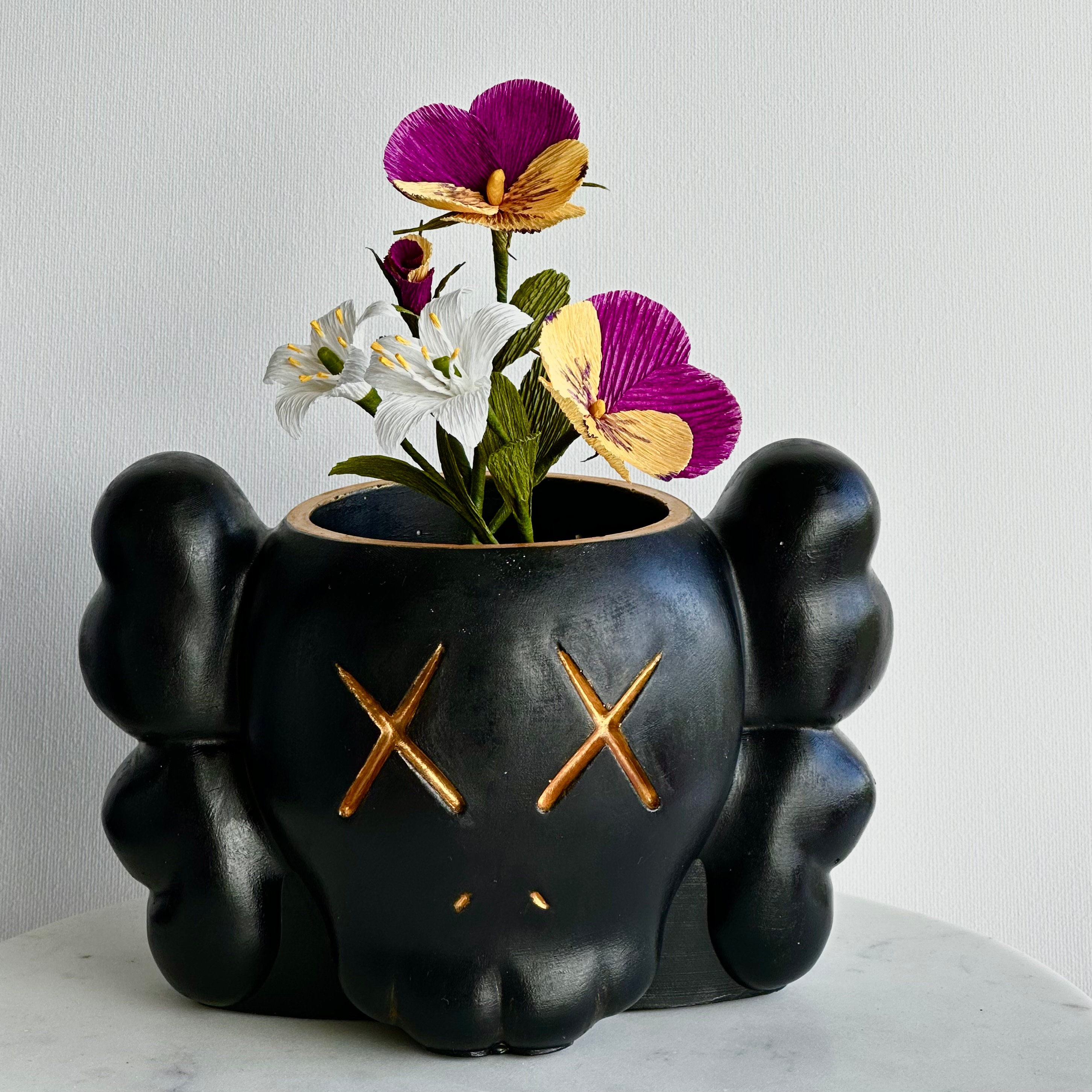 Handmade KAWS Planter - Flower Pot - HYPEBEAST - Etsy