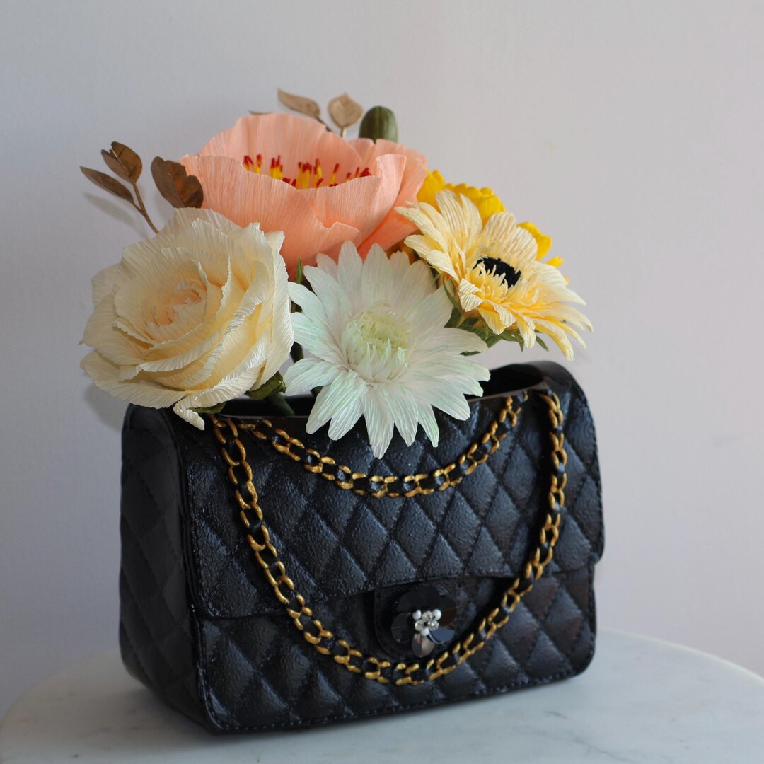 Handmade Flower Vase | Handbag Interior Design | Blackwallet | Planter ...
