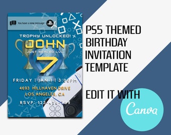 Ps5 Birthday Card - Etsy