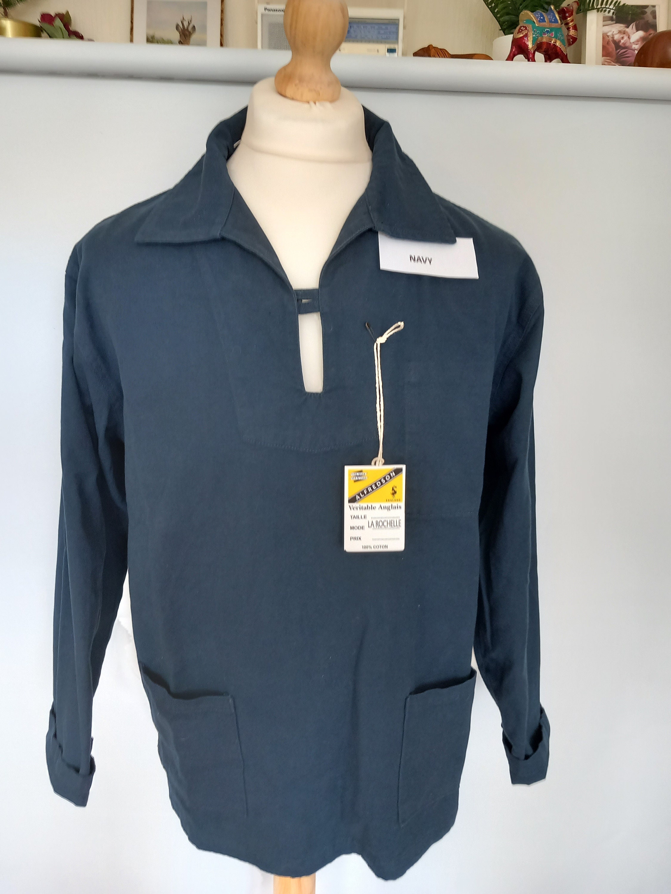 Fishermans Breton Artist Smock La Rochelle# SALE 25% OFF - Etsy