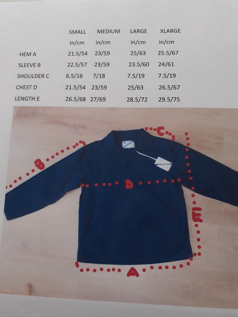 Fishermans Smock Vareuse Breton/artist Ink Blue LORIENT# - Etsy UK