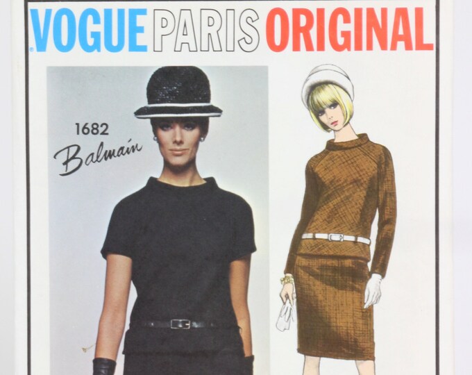 Vogue Balmain Paris Original Pattern 1682, Uncut Pattern With Label ...
