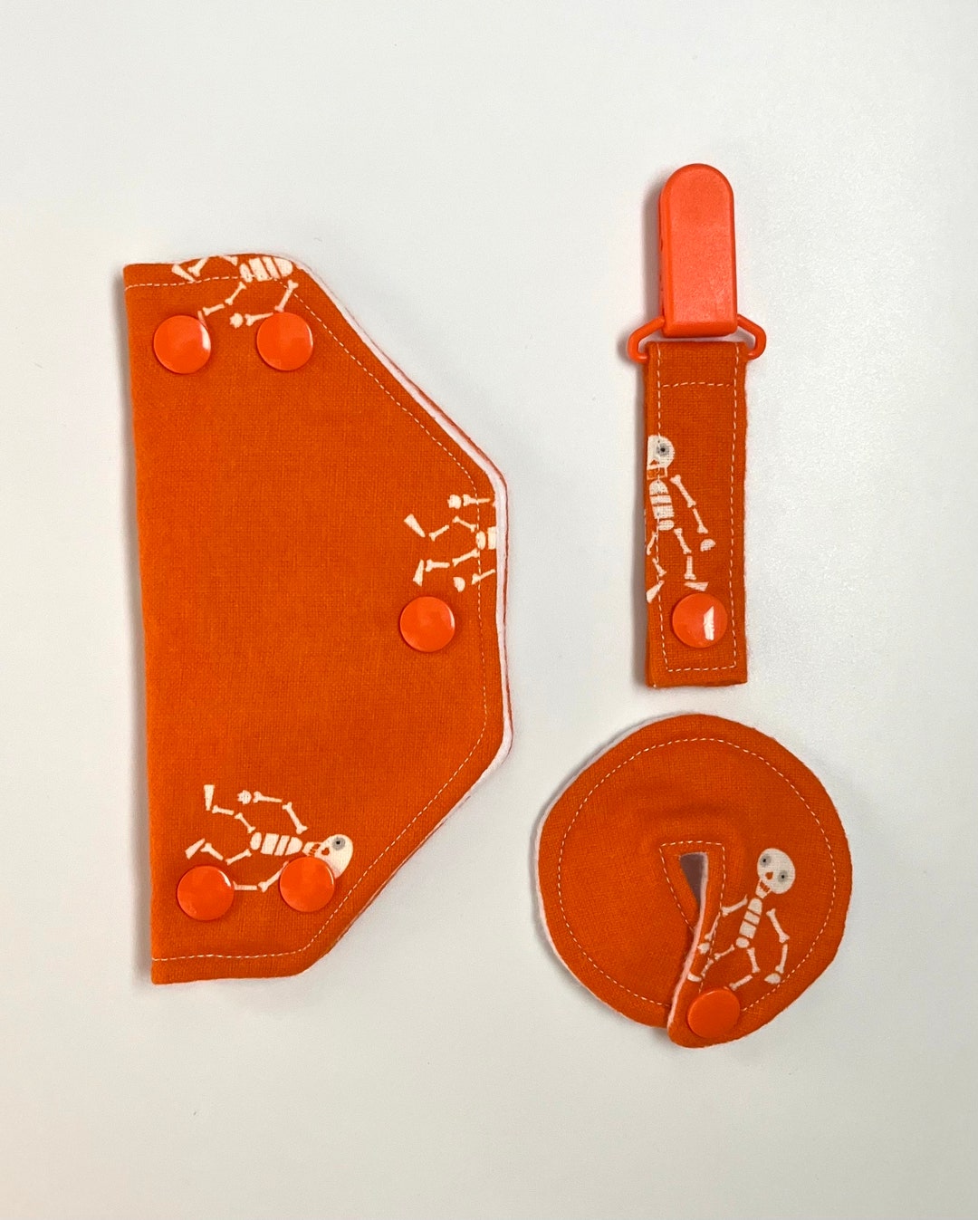 Port Cover, Tube Pad, Tube Clip - Glow in the Dark Skeletons - Etsy