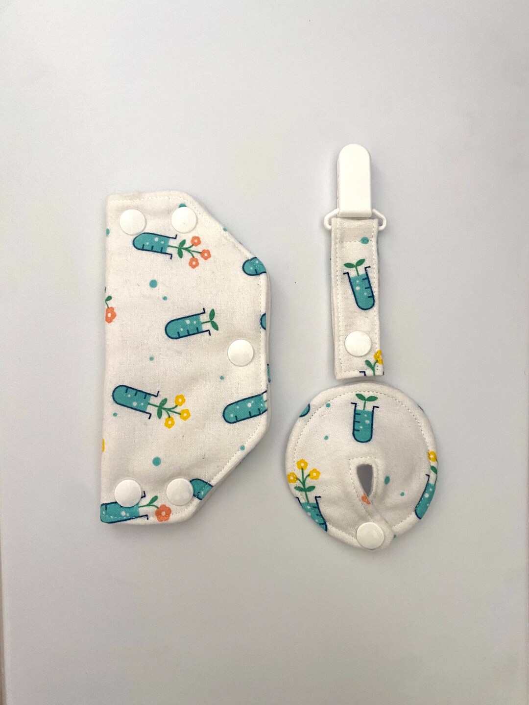 Port Cover, Tube Pad, Tube Clip - Floral Test Tubes - Etsy