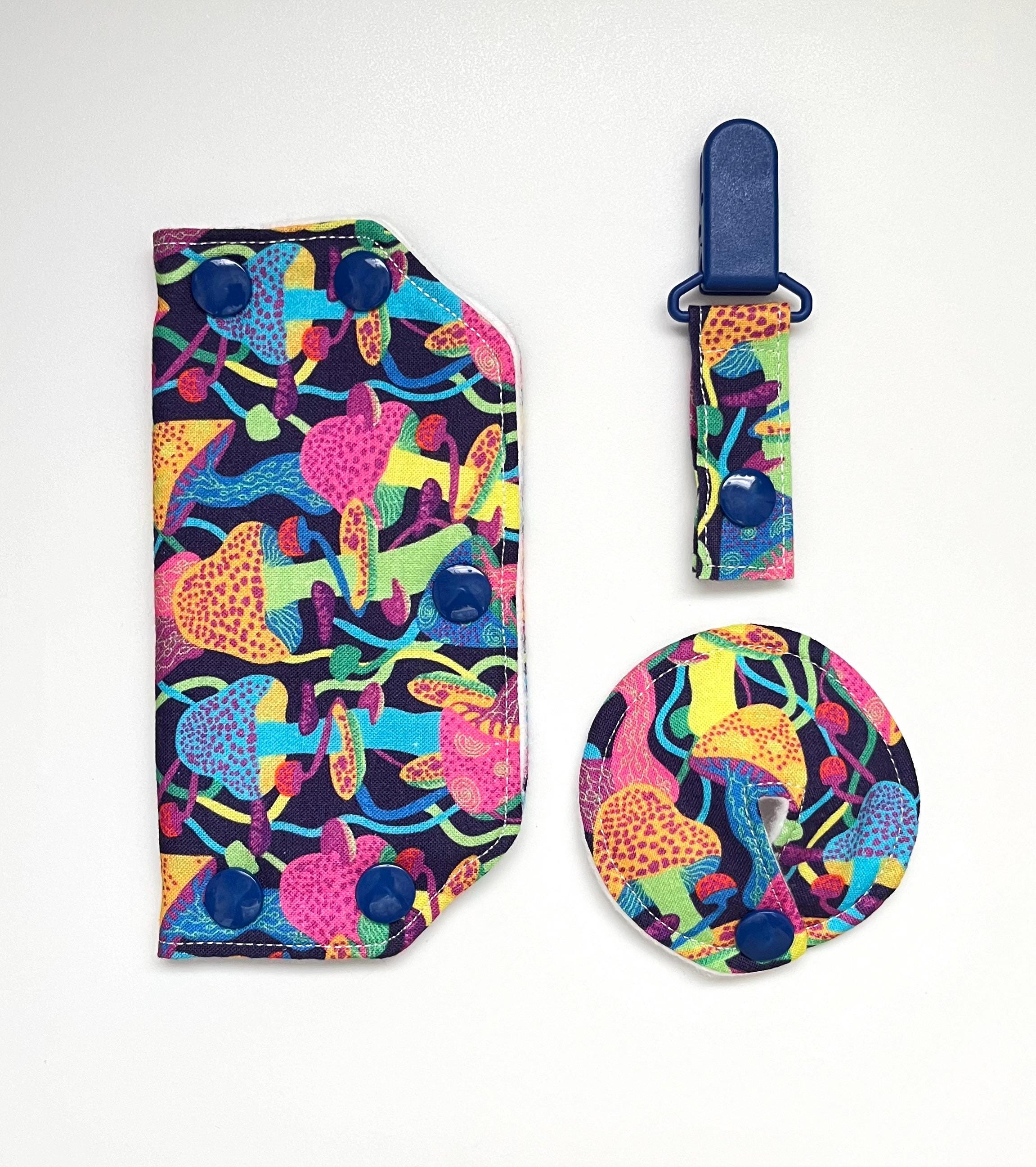 Port Cover, Tube Pad, Tube Clip - Neon Mushrooms - Etsy