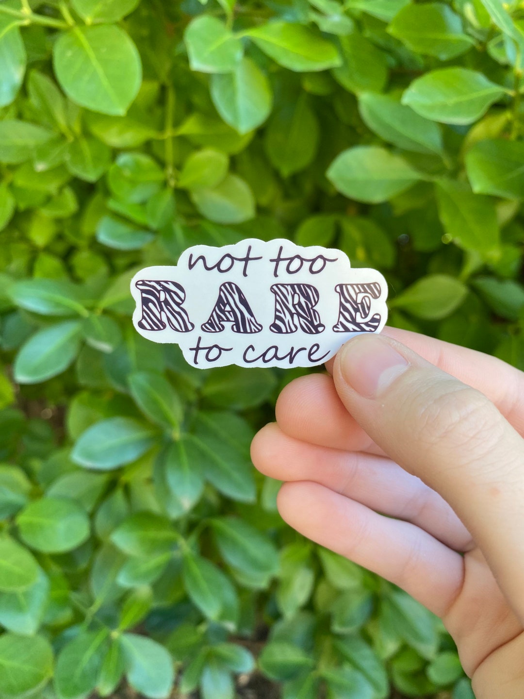 Not Too Rare to Care Sticker, Chronic Illness Sticker, Laptop Sticker ...