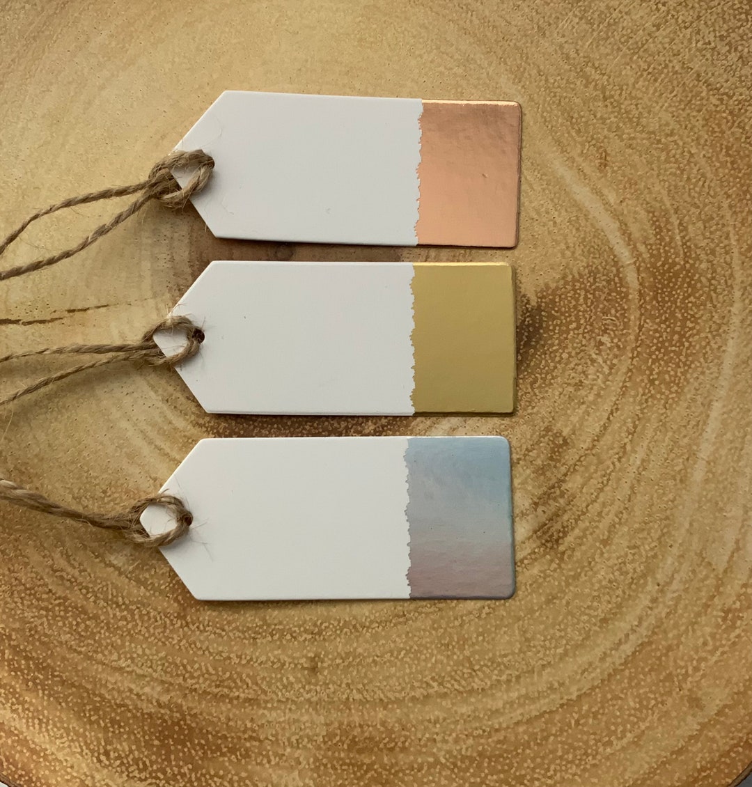 Foiled Luxury Gift Tags Gold Silver and Bronze - Etsy