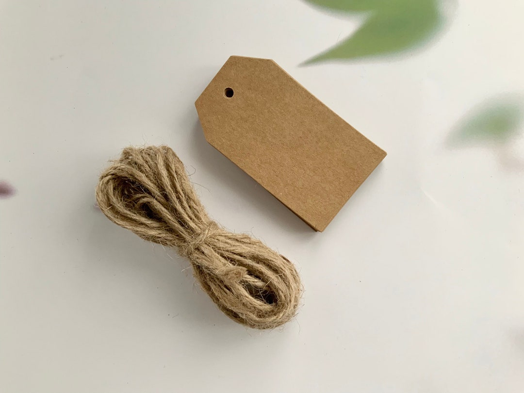Plain Kraft Card Tags - Brown Gift Tag, Wedding Tags, Rustic Place ...