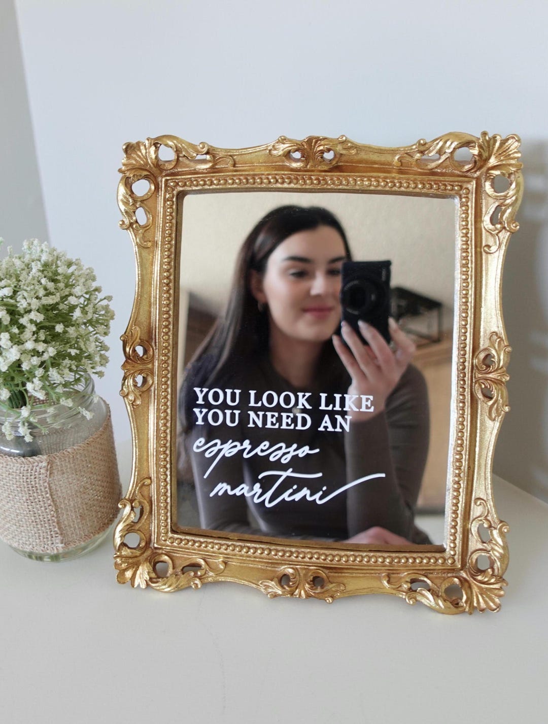 Espresso Martini Mirror Decal: DIY Wedding Bar Sign - Etsy