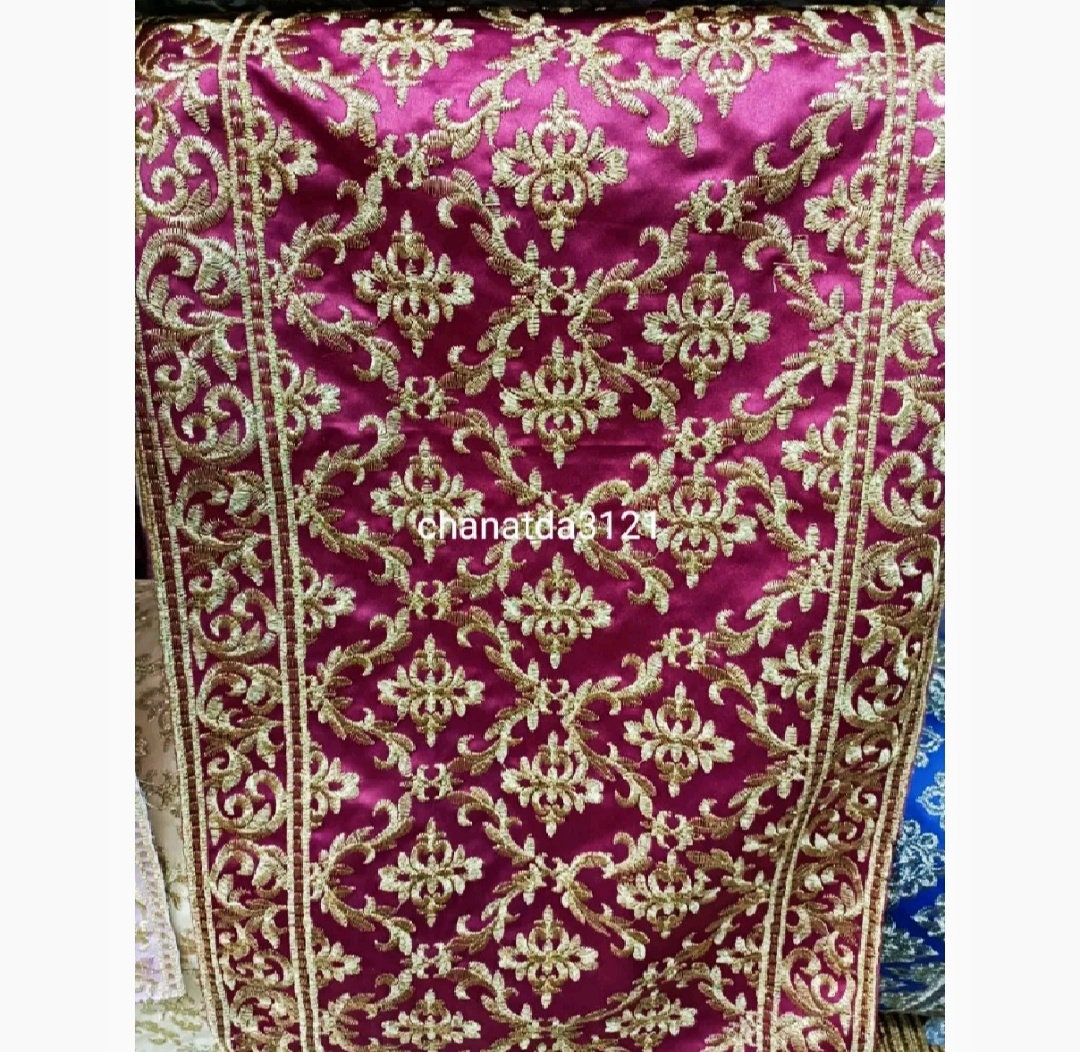 Solid Color Gold Embroidered Cloth, Gold Thread Draped Over the ...
