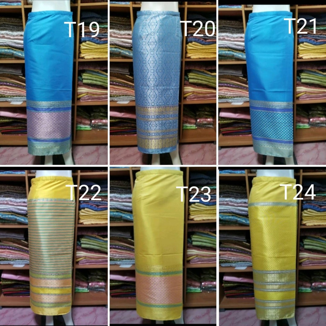 1pc.thai Skirt Thai Traditional Thai Silk Skirt Thai Skirt - Etsy