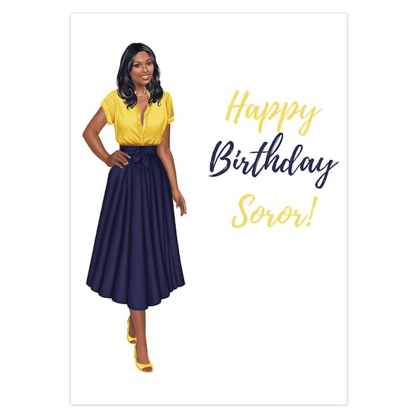 Sigma Gamma Rho Sorority Birthday Card - Etsy