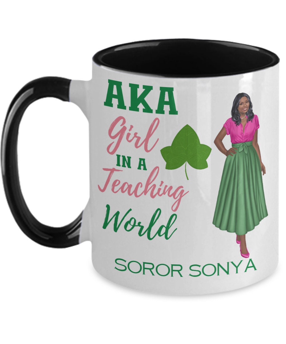 AKA Girl in a Teaching World, Custom Teaching Mug, Inspired by Alpha ...