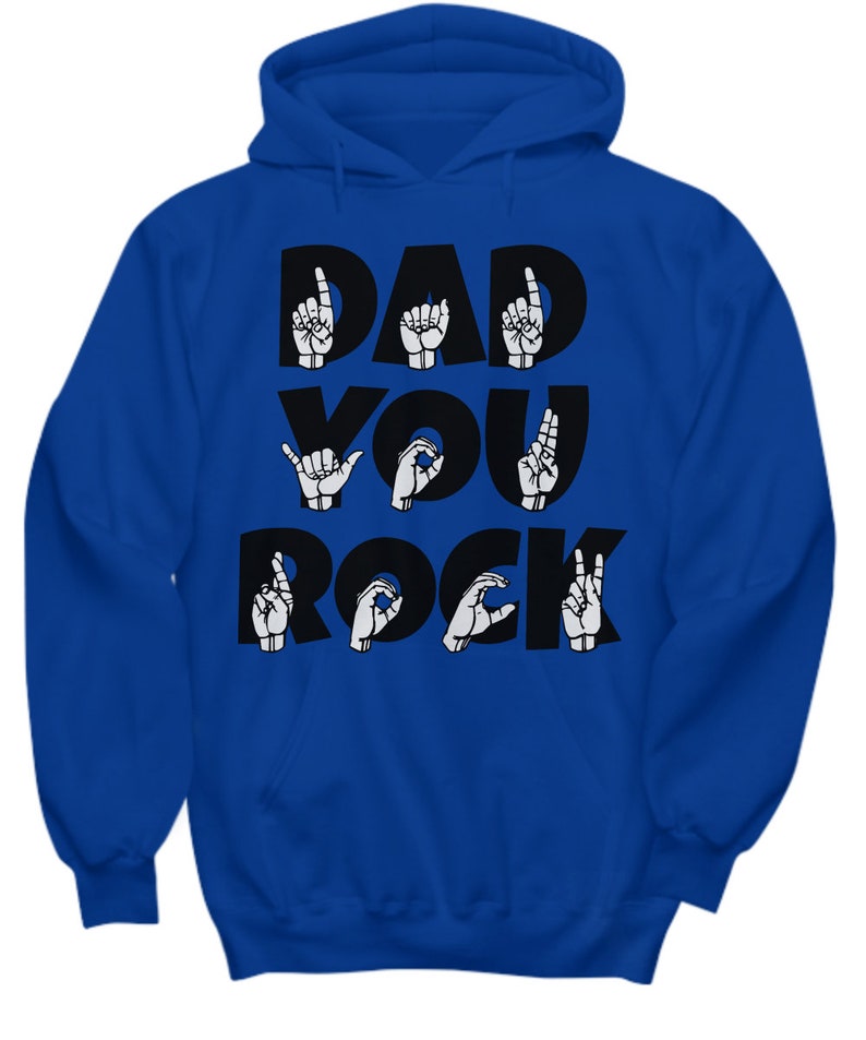 ASL Dad You Rock T-shirt Sign Language Dad Shirt - Etsy Australia