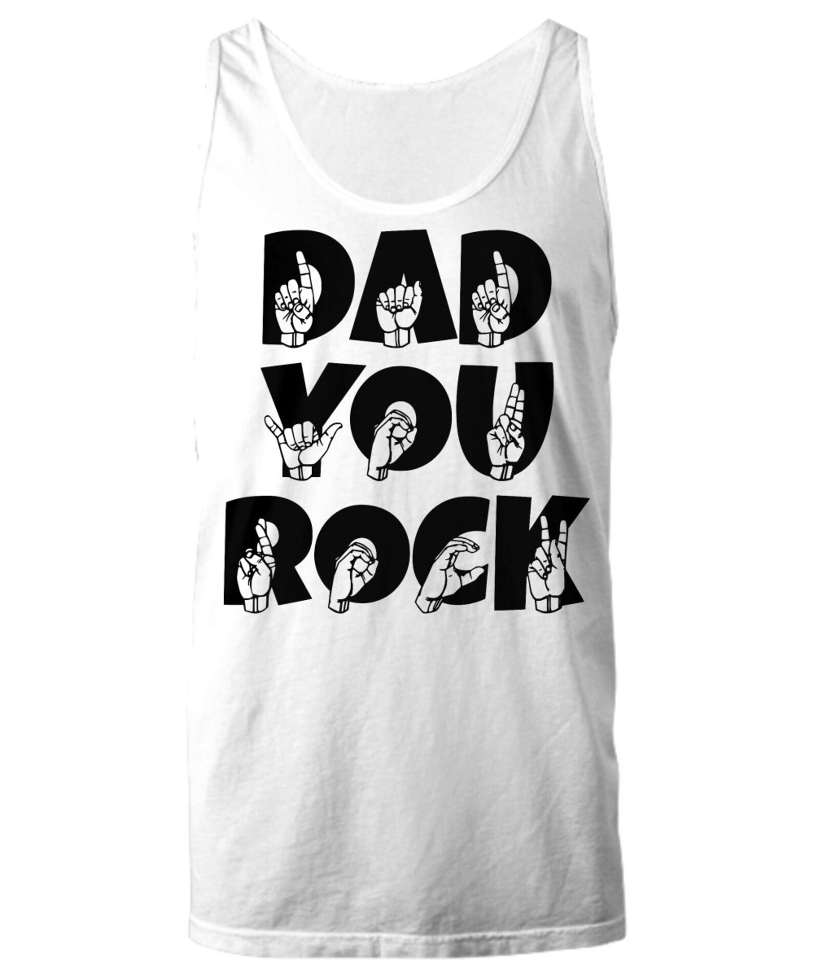 ASL Dad you rock t-shirt sign language dad shirt | Etsy