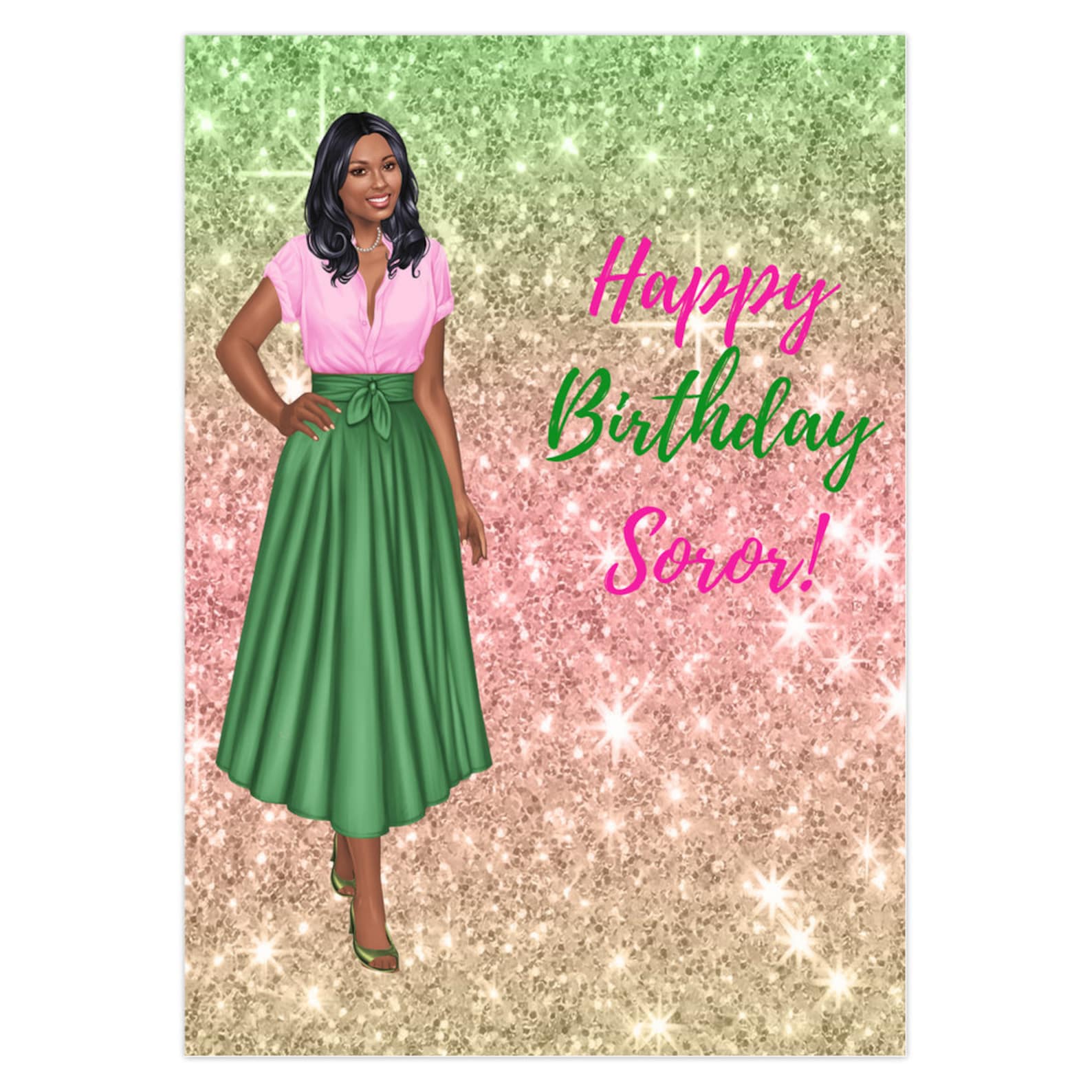 Happy Birthday Soror Aka Alpha Kappa Alpha Sorority - Etsy.de