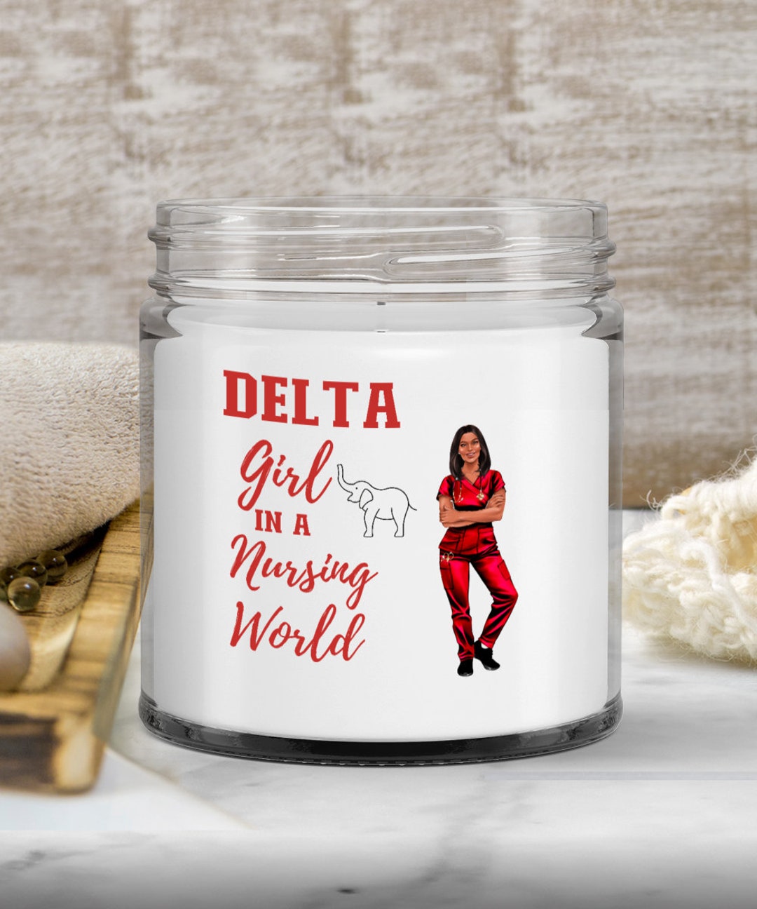 Delta Nursing Candle Gift for Delta Nurse Deltaversary Gift - Etsy
