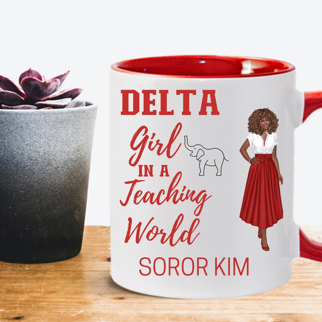 Personalized Delta Teacher Mug, Custom Mug for Teacher, Inspired by ...