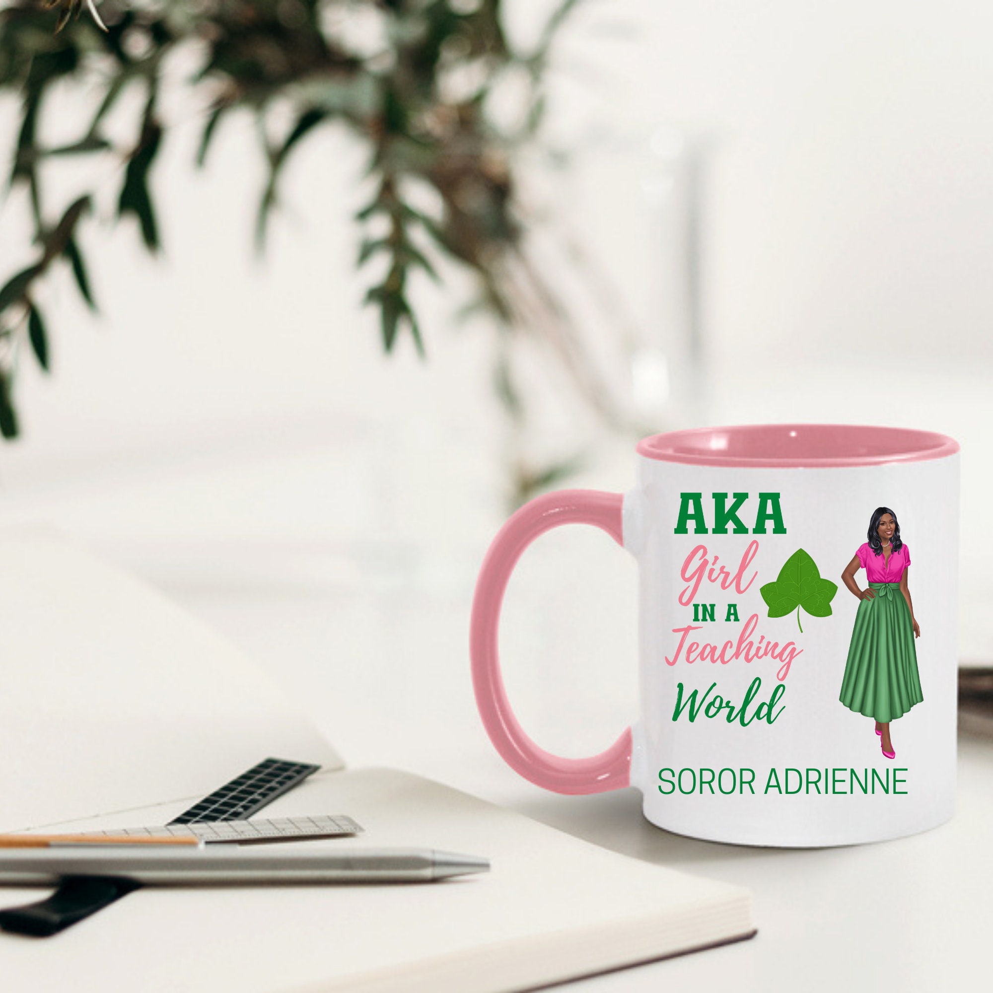 AKA Girl in a Teaching World, Custom Teaching Mug, Inspired by Alpha ...
