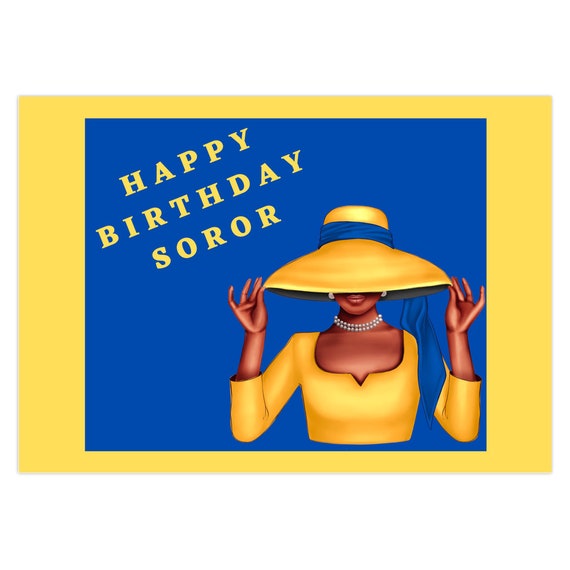 Sgrho Happy Birthday Soror Sigma Gamma Rho Sorority Inspired Folded ...