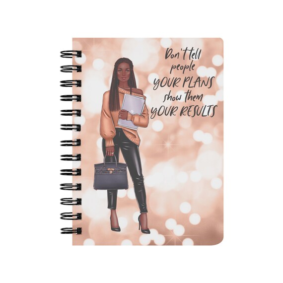 Show Them Results Inspiring Black Woman Notebook African - Etsy