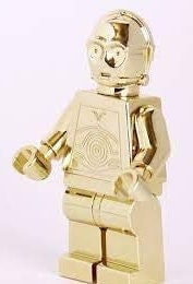 Lego CP30 CHROME GOLD CUSTOM - Etsy
