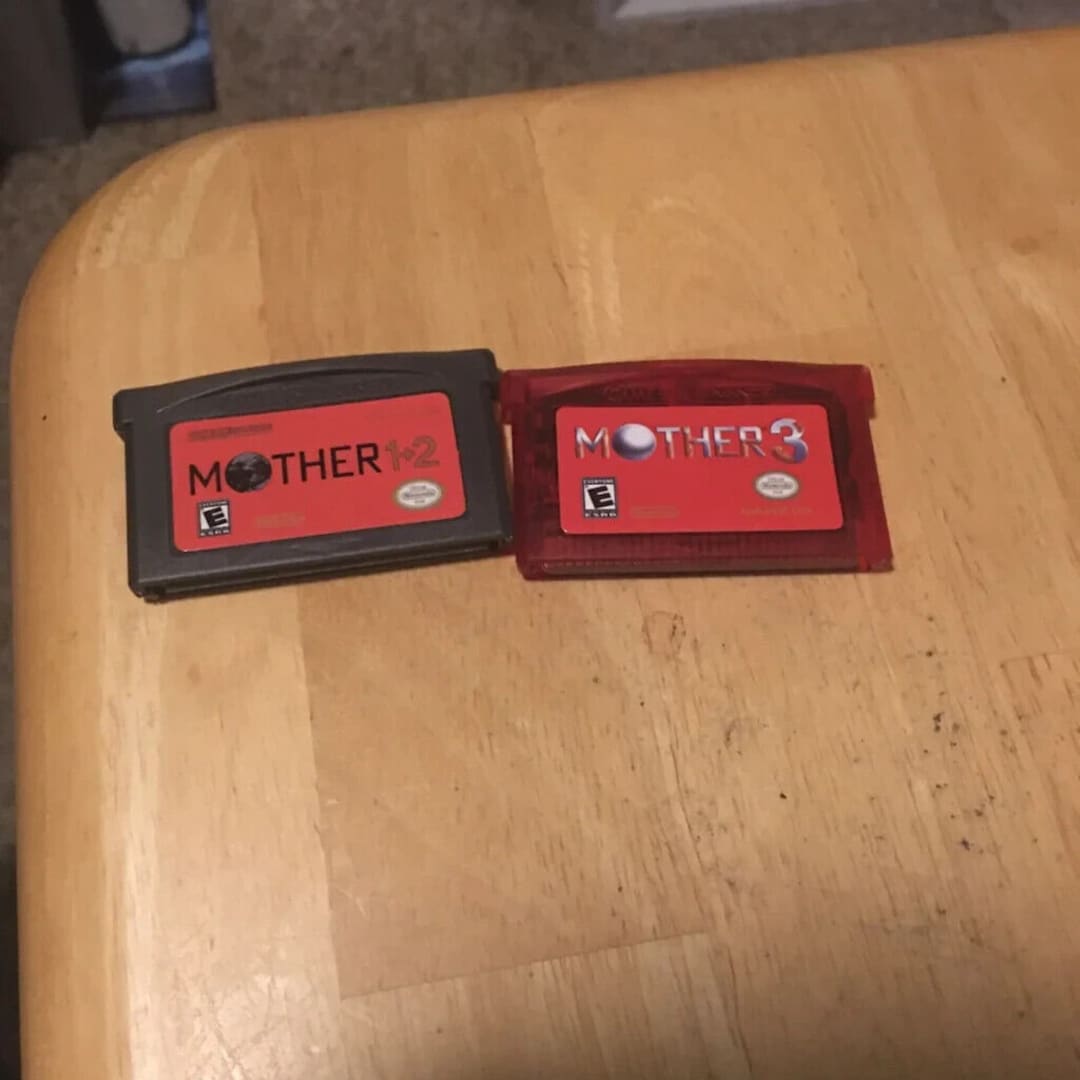 Mother 1&2 and 3 GBA Both Games Game Boy Gameboy Advanced English ...