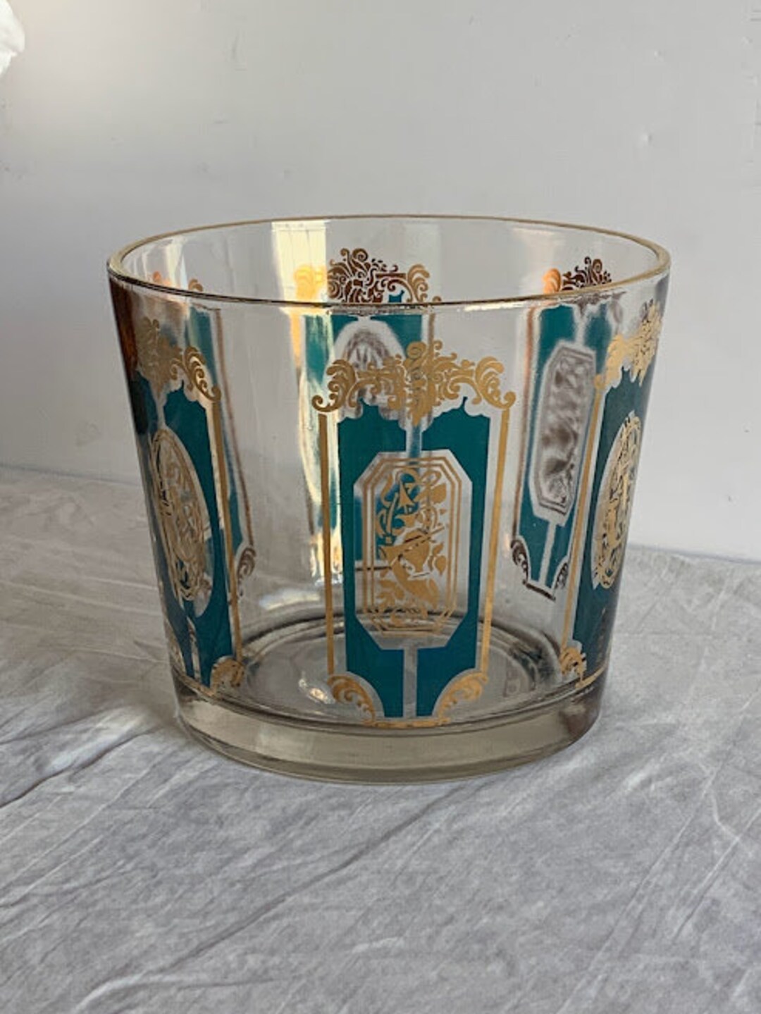 Price Reduced-mid Century Barware, Ice Bucket by Jeanette Glass, Fine ...