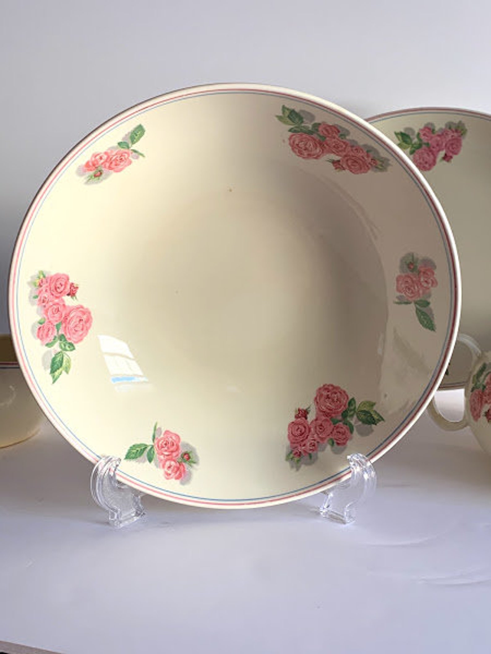 Vintage W.S. George, Cavitt-shaw in Rosita Pattern, Set of 5 Serve Ware ...