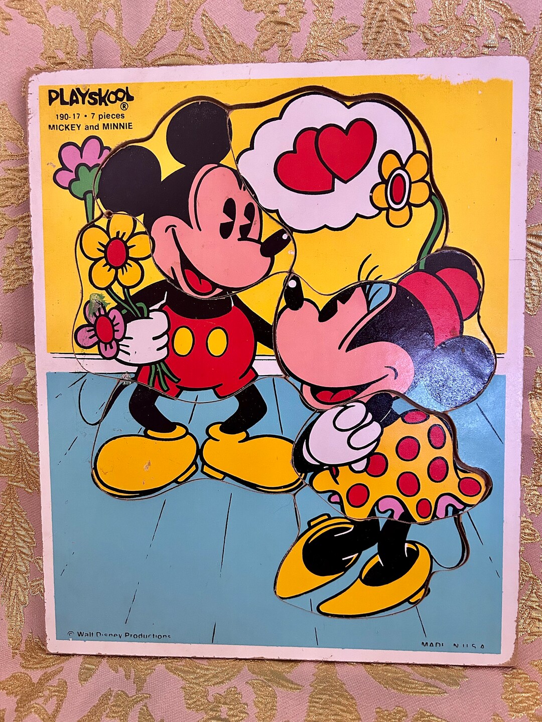 Vintage Mickey and Minnie Mouse Puzzle - Etsy