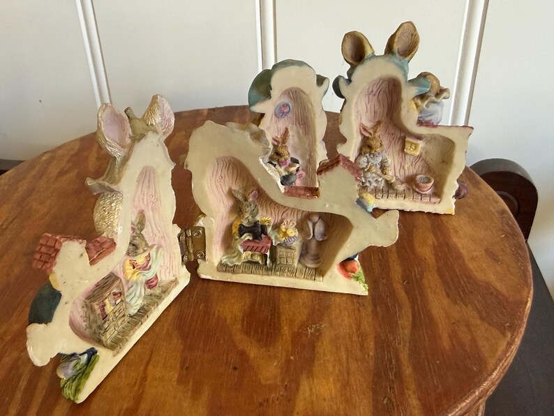 2 X Sweet Hinged Rabbits 90s Mini Houses - Etsy