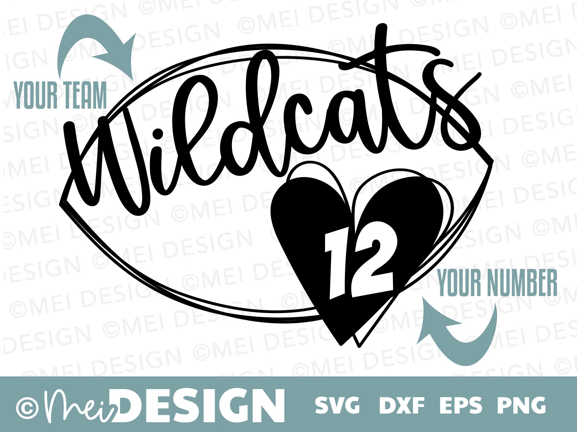 CUSTOM Footbal Svg-footbal Vinyl Decal-football Sticker-football With ...