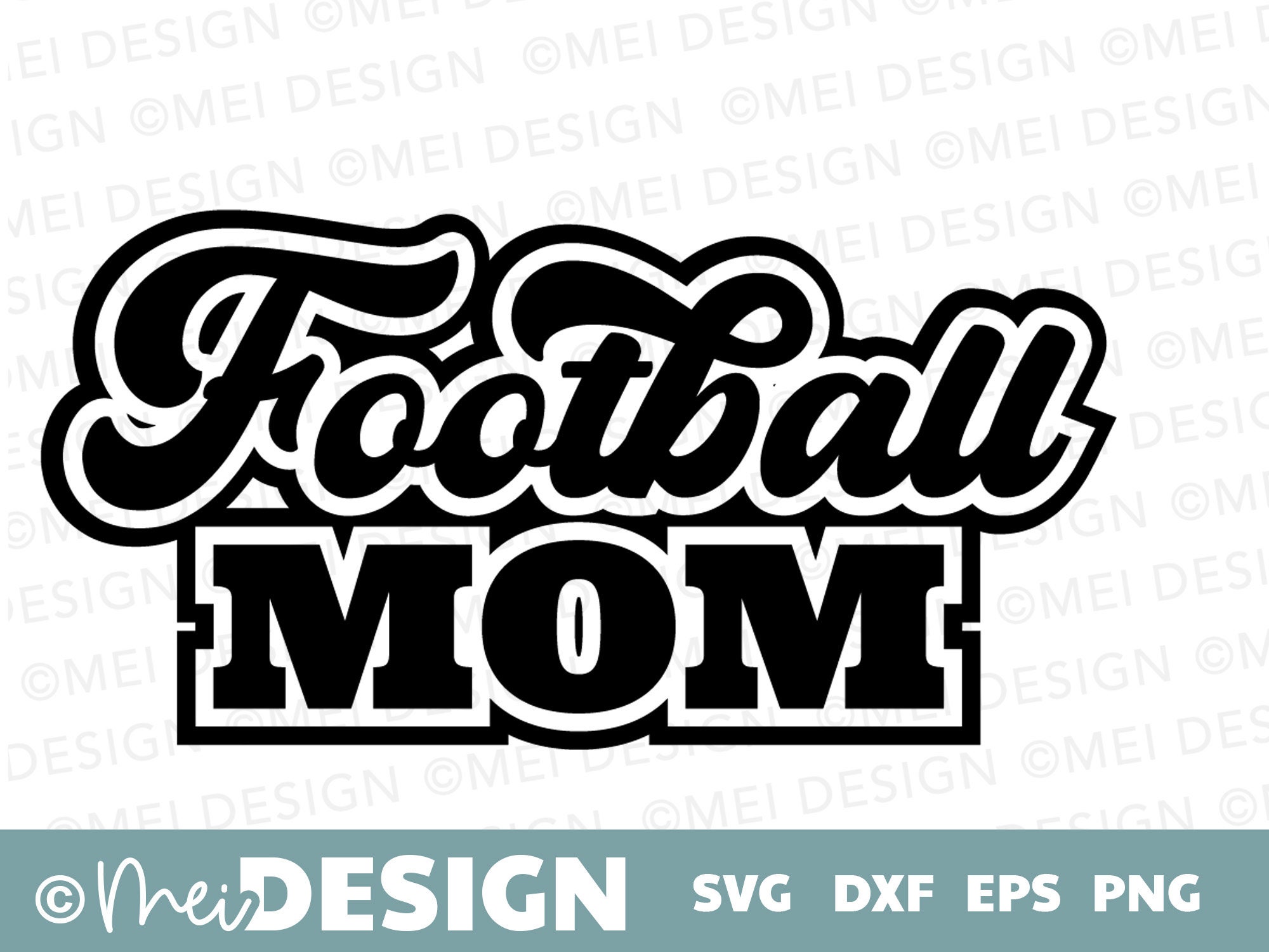 FOOTBALL Mom Svg-svg for Cricut-instant Download-digital File-baseball ...