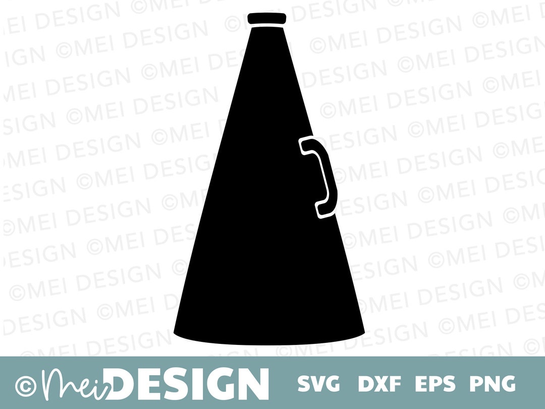 MEGAPHONE Svg-png-dxf-eps-cheer Megaphone-yell Leader-svg-single-layer ...