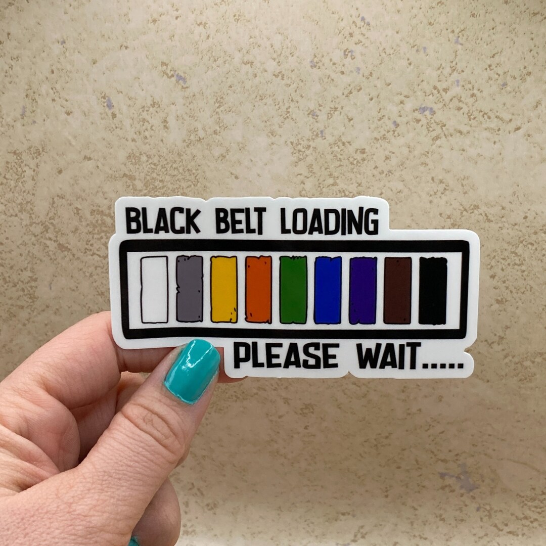 Black Belt Loading, Jiu Jitsu Stickers, BJJ Gift for Son, Brazilian Jiu ...