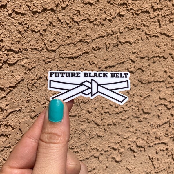 Black Belt Sticker - Etsy