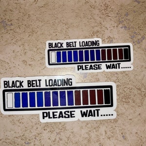 Black Belt Loading, Jiu Jitsu Stickers, BJJ Gift for Son, Brazilian Jiu ...