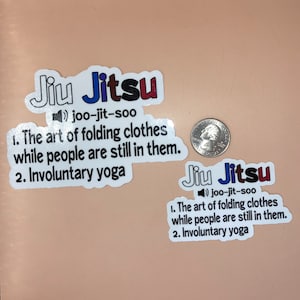 Jiu Jitsu Definition, Brazilian Jiu Jitsu Sticker, Gift for Jiu Jitsu ...