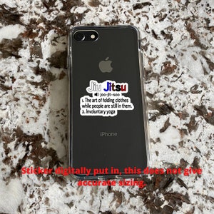 Jiu Jitsu Definition, Brazilian Jiu Jitsu Sticker, Gift for Jiu Jitsu ...