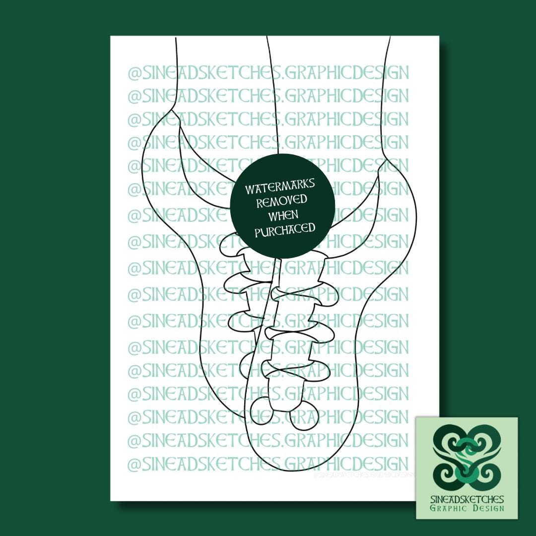 Irish Dancing Pumps Colouring Page - Etsy