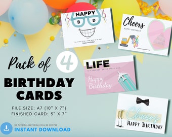 Printable Hbd Cards - Etsy