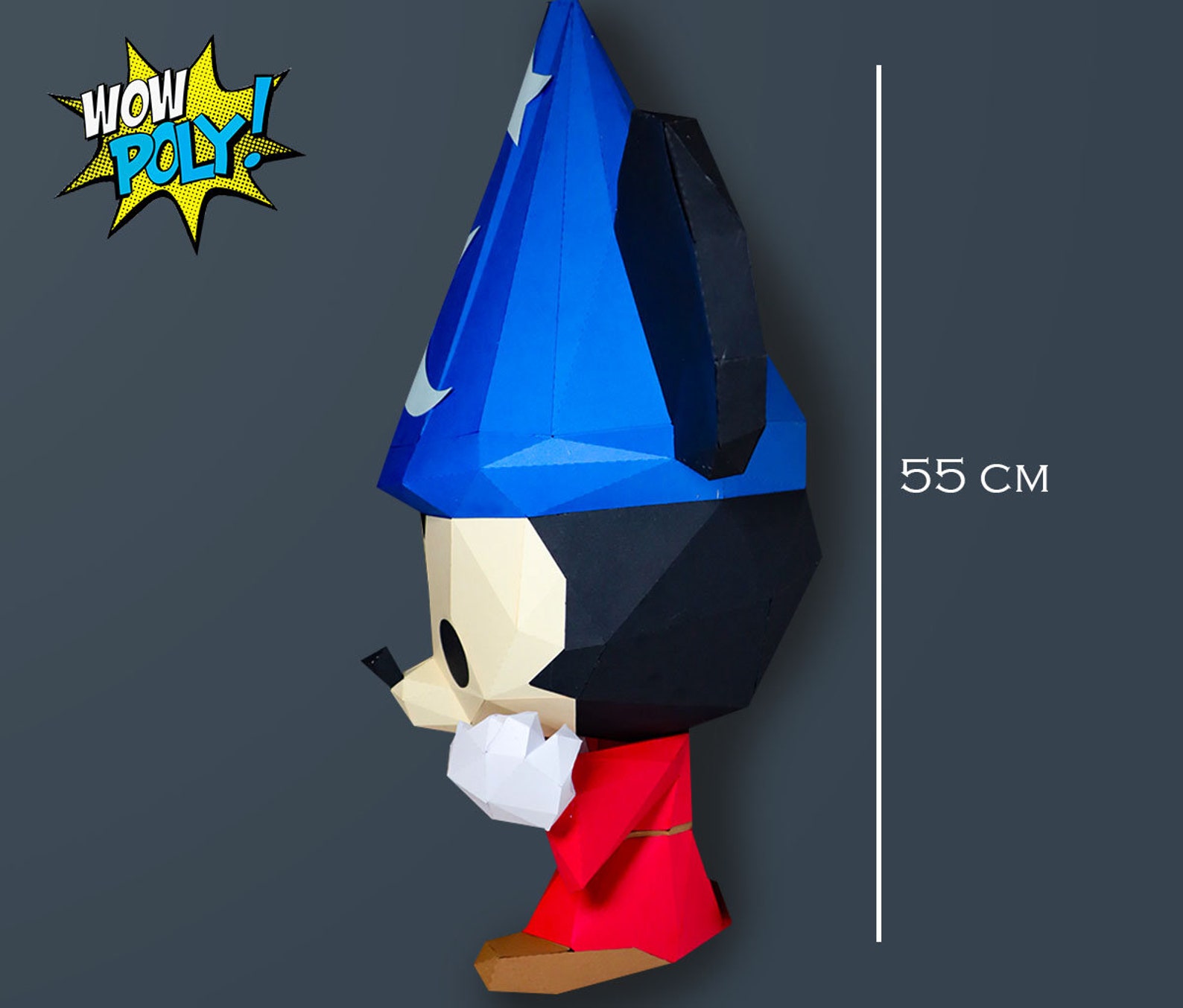 MICKEY MOUSE PAPERCRAFT Diy Lowpoly Decoration 3D Disney | Etsy UK