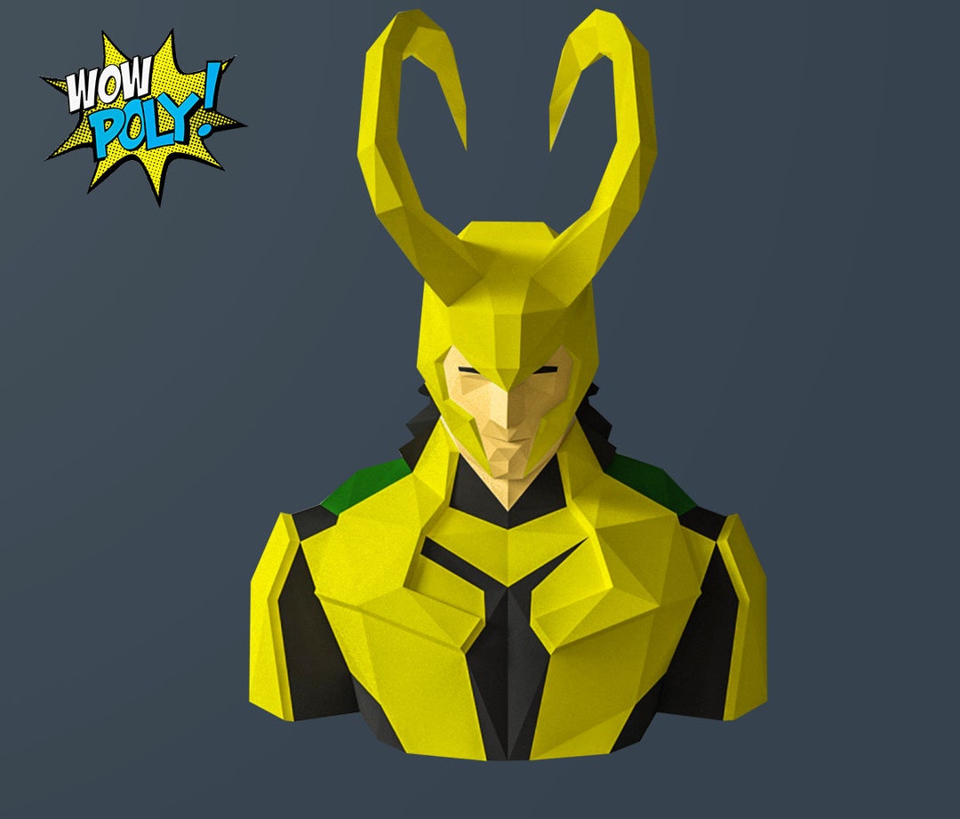 LOKI MARVEL Avengers Papercraft 3D Decoration Comic - Etsy Israel