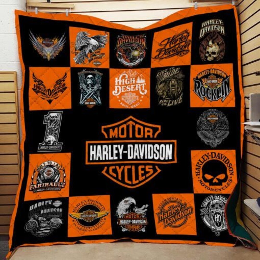 Motorcycle With Man Driver Themed Fleece Blanket Mink Sherpa - Etsy